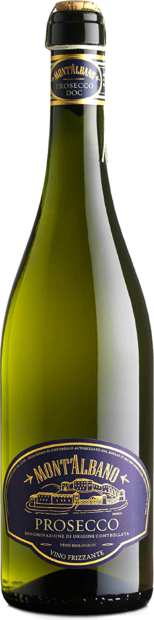 Prosecco bio Frizzante 750 ml Mont'Albano - finom.eco